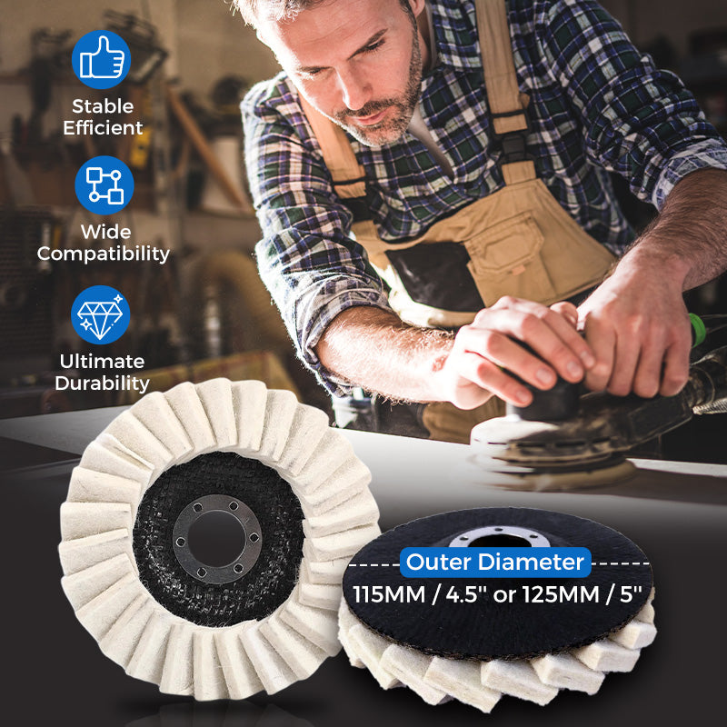 Wool Felt Flap Polishing Disc – bling-furnitureshop