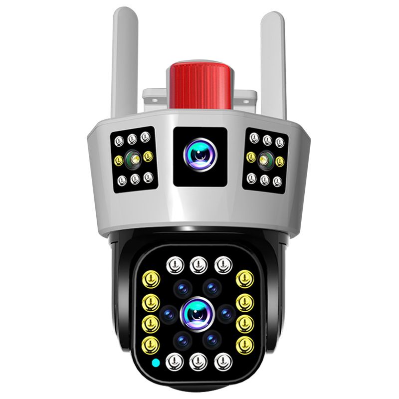 360° Smart Solar Surveillance Camera with Three-screen Monitoring ...