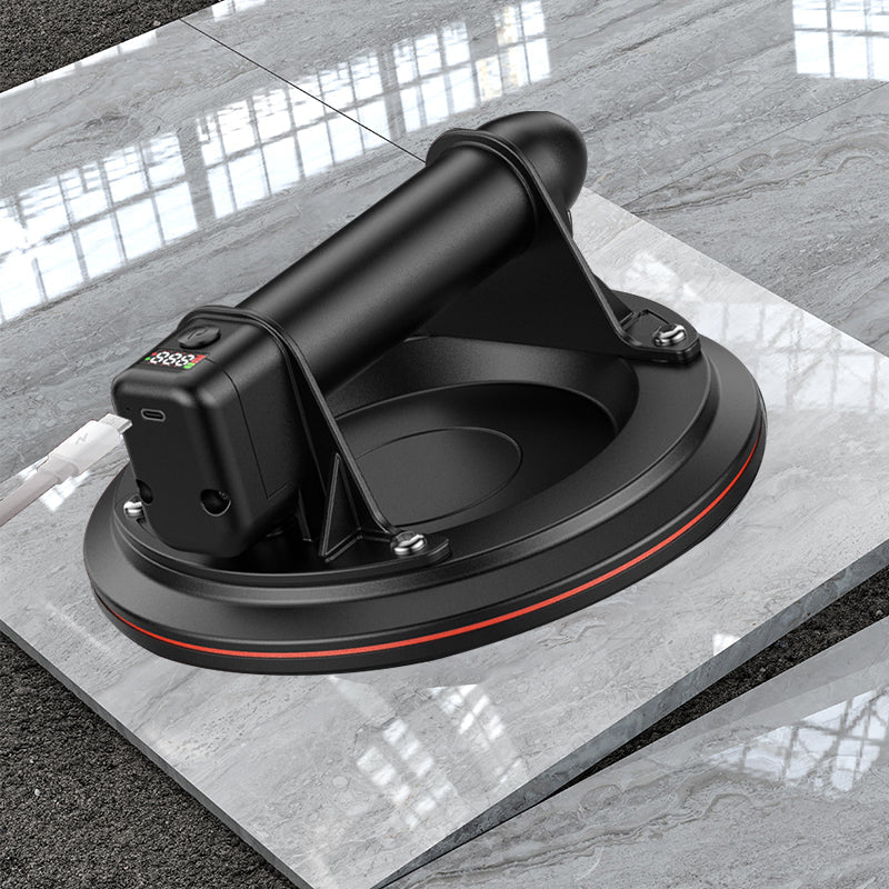 Super powerful motorized suction cup lifts large glass/granite/tiles/w ...