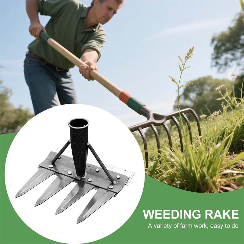 Heavy-Duty Steel Garden Weeding Rake – bling-furnitureshop