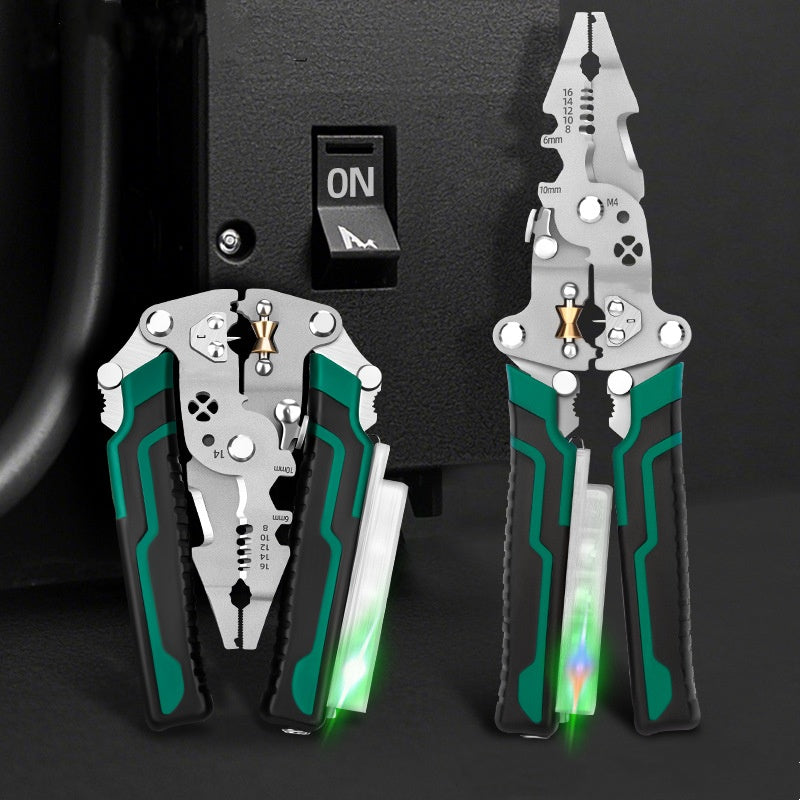 Multifunctional Foldable Wire Stripping Scissors with Electrical Test ...