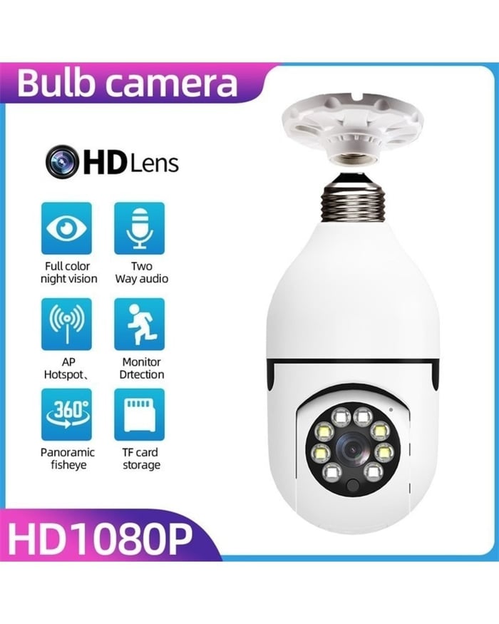 🔥Hot Sale🔥Wireless Wifi Light Bulb Camera Security Camera（50% off ...
