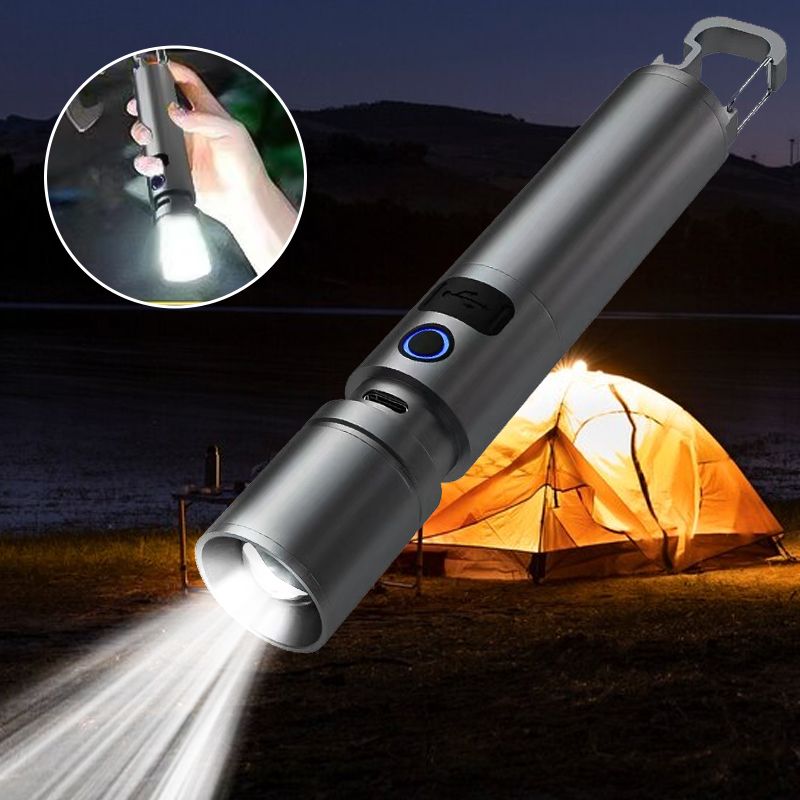 Multifunctional White Laser LED Flashlight – bling-furnitureshop